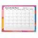 Multicolored Abstract Monthly Calendar Notepad | Zazzle