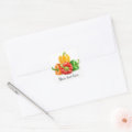 Multicolored peppers square sticker | Zazzle