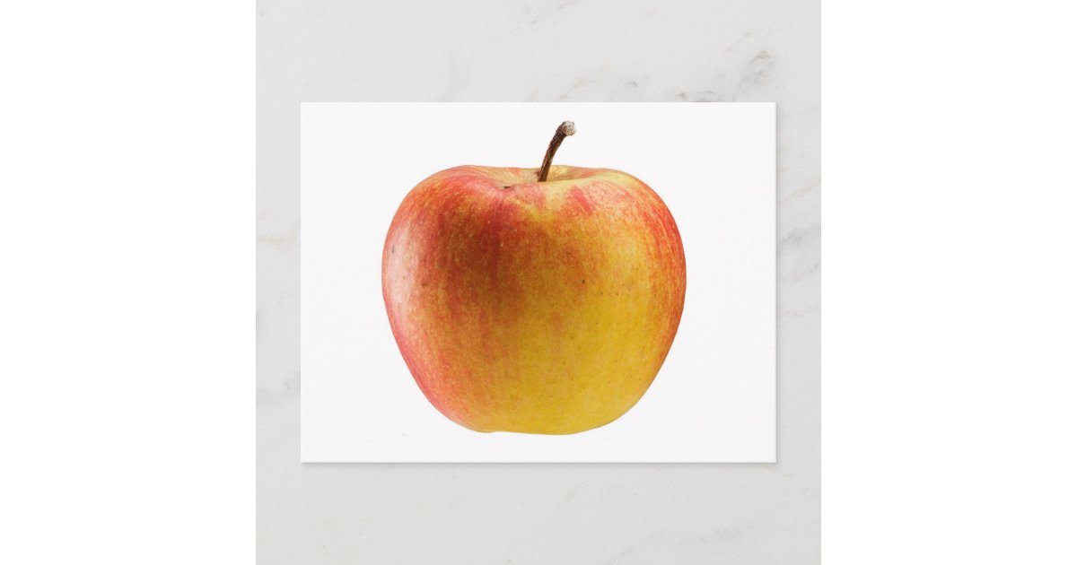 Multicoloured apple postcard | Zazzle