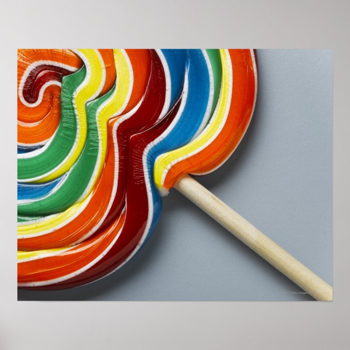 Multicoloured lollipop poster | Zazzle.com