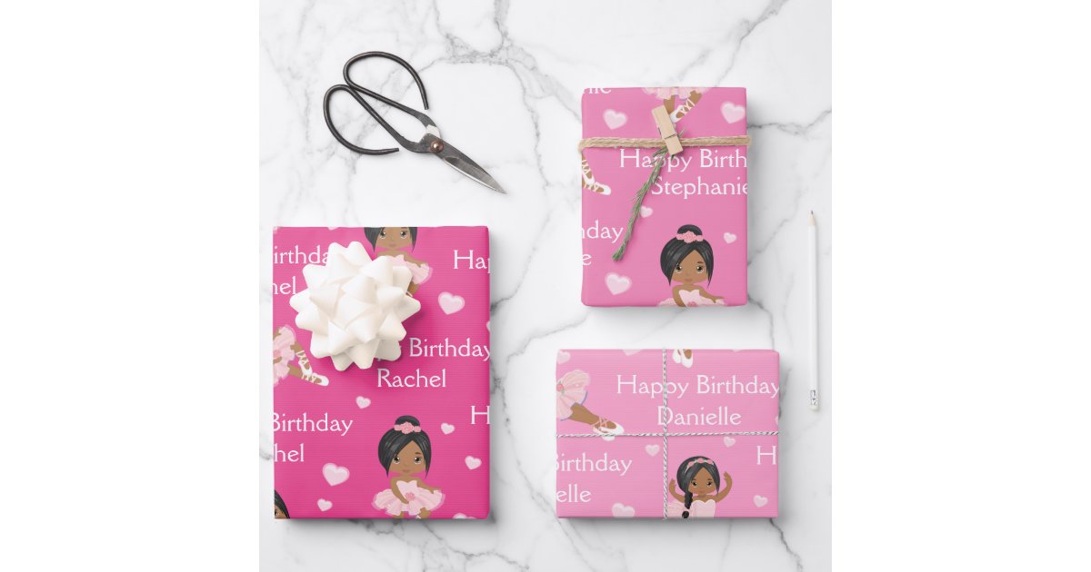 Multicultural Ballerina Wrapping Paper Sheets | Zazzle