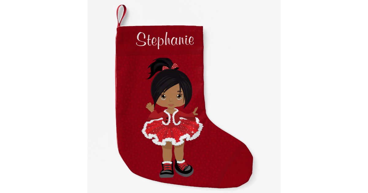 Multicultural Christmas Hip Hop Dancer Small Christmas Stocking | Zazzle