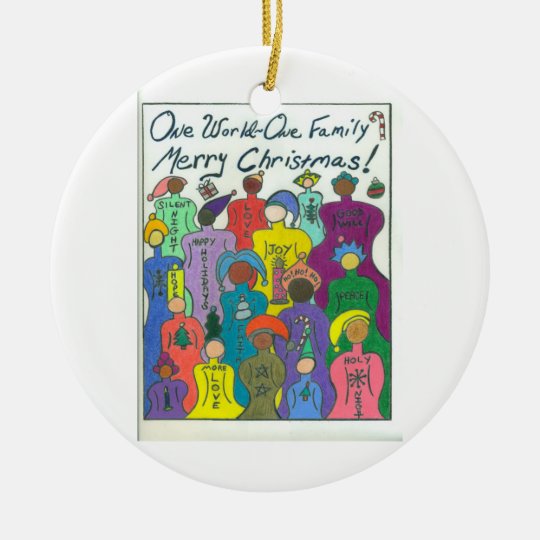 Multicultural, Diversity Love Christmas Ornaments | Zazzle.com
