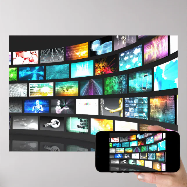 Multimedia Technology Digital Devices Information Poster | Zazzle