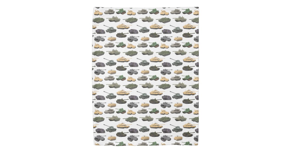 Multiple Battle Tanks Duvet Cover | Zazzle