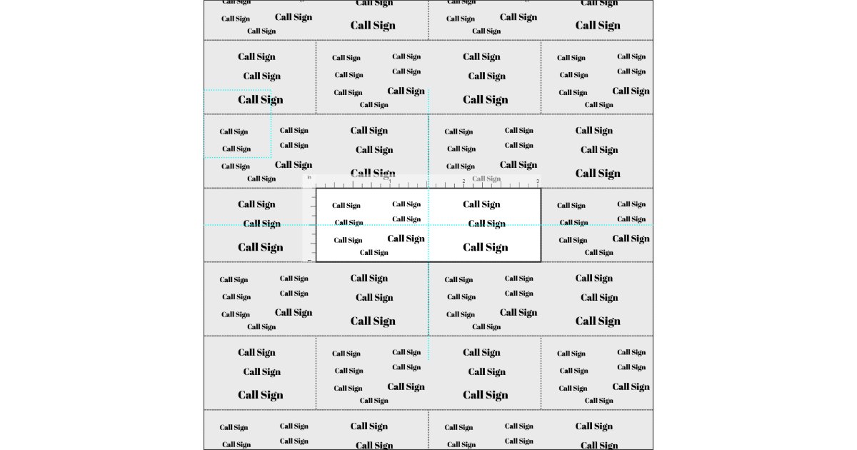 Multiple Call Signs Ham Radio Fabric | Zazzle