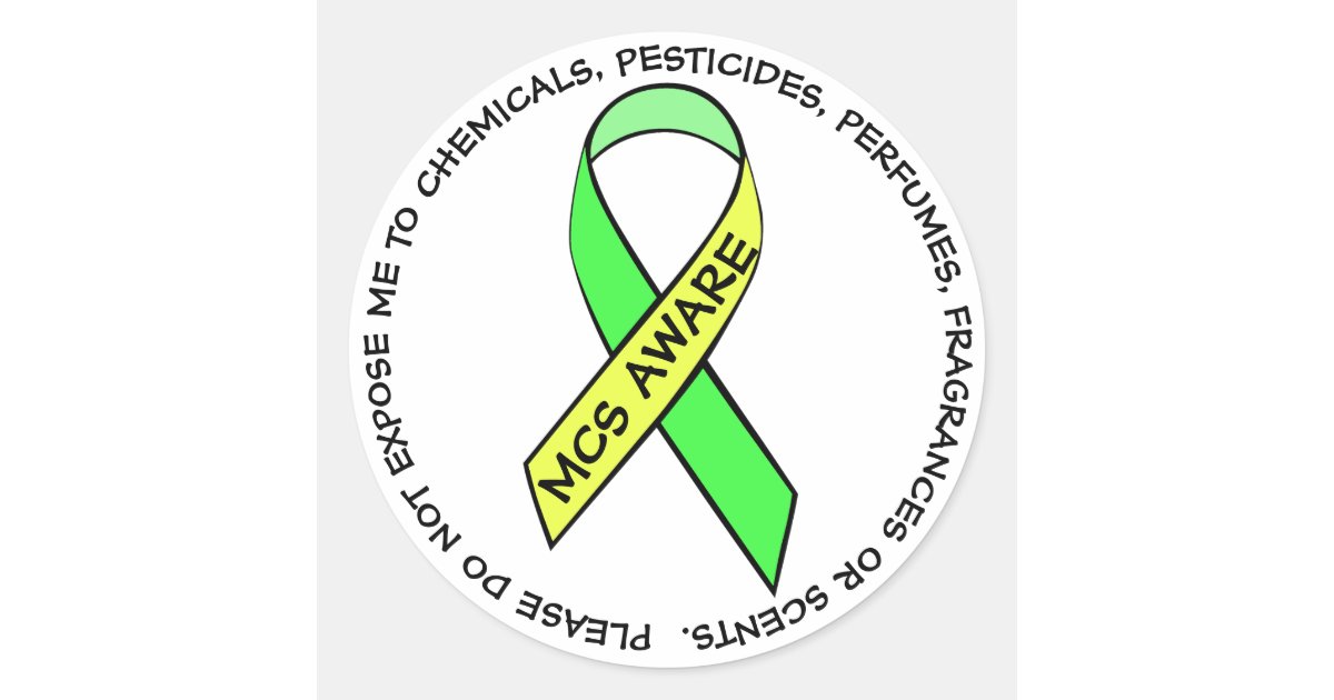 Multiple Chemical Sensitivity Disorder Stickers | Zazzle