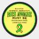Multiple Chemical Sensitivity MCS Awareness Classic Round Sticker | Zazzle