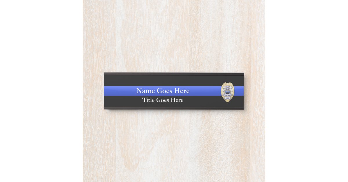 Multiple Choice Police Chief Badges Eagle Rank Door Sign | Zazzle
