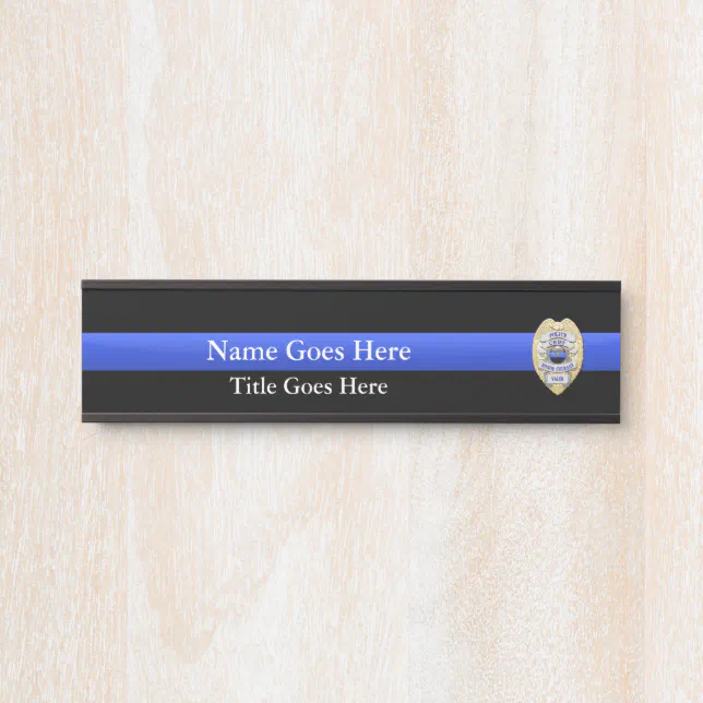 Multiple Choice Police Chief Badges Eagle Rank Door Sign | Zazzle
