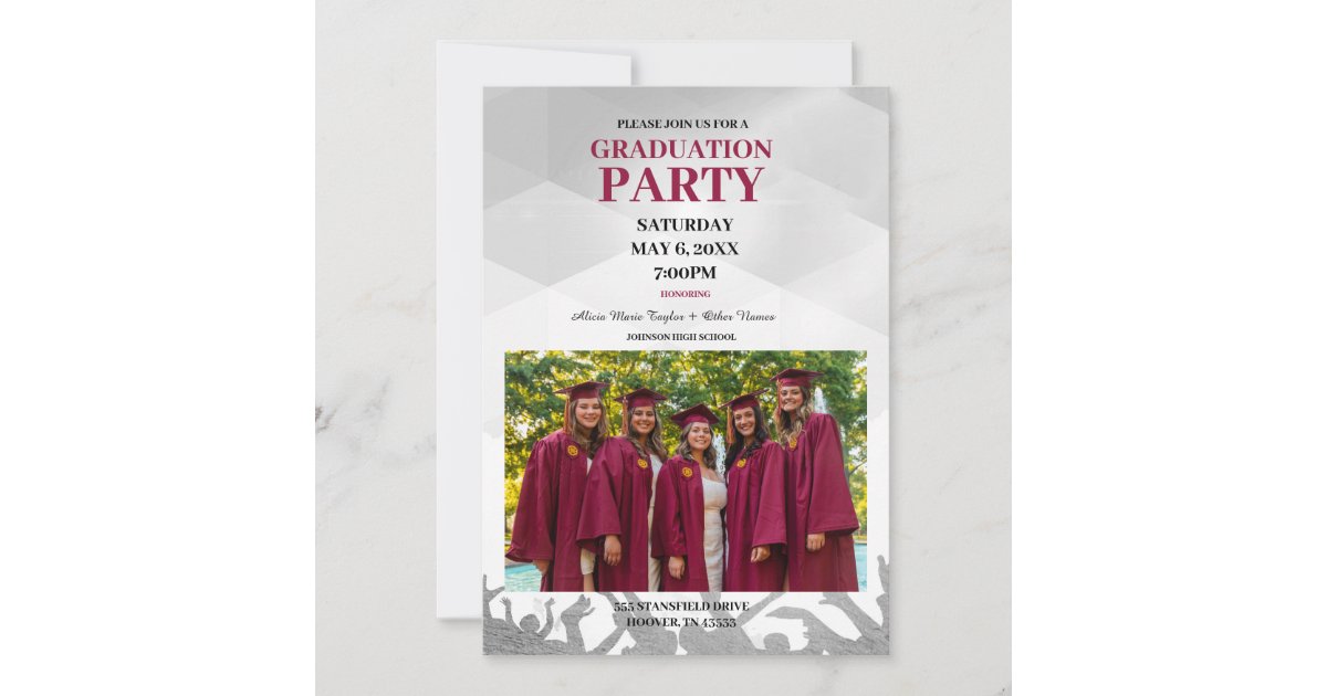 Multiple Graduate Graduation Party Invitation | Zazzle