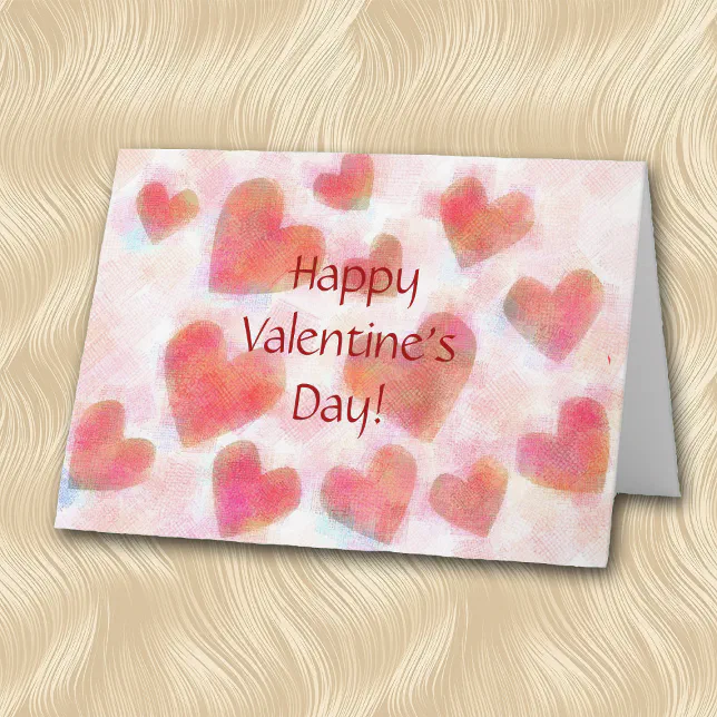 Multiple Hearts Valentine Card | Zazzle