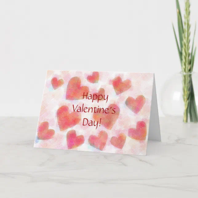 Multiple Hearts Valentine Card | Zazzle