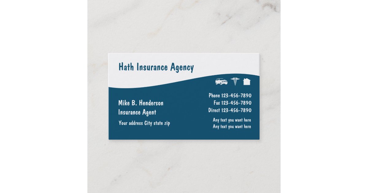 Multiple Line Insurance Business Cards | Zazzle