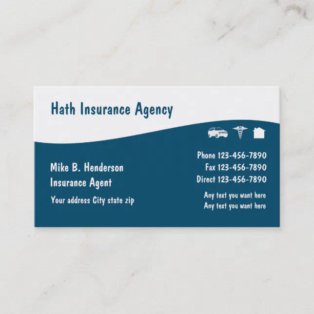 Multiple Line Insurance Business Cards | Zazzle