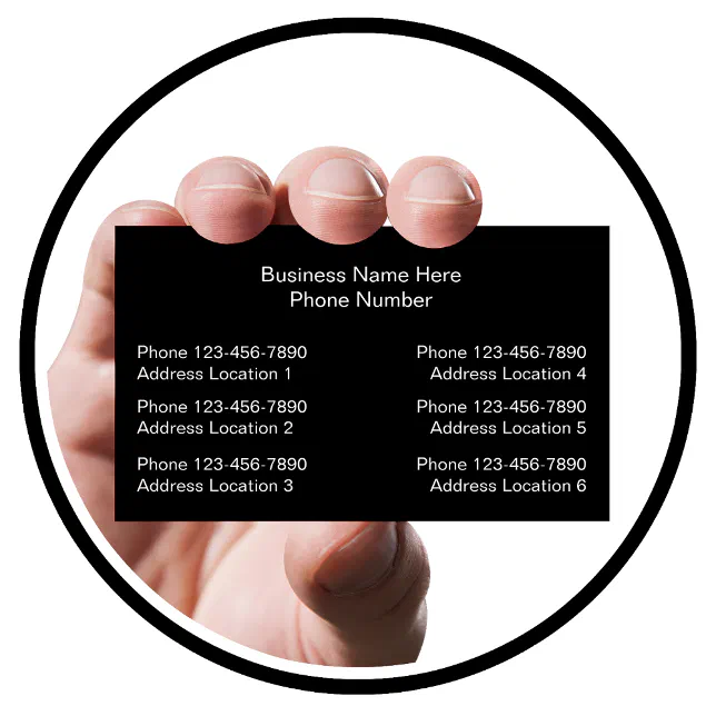Multiple Location Business Cards Design | Zazzle