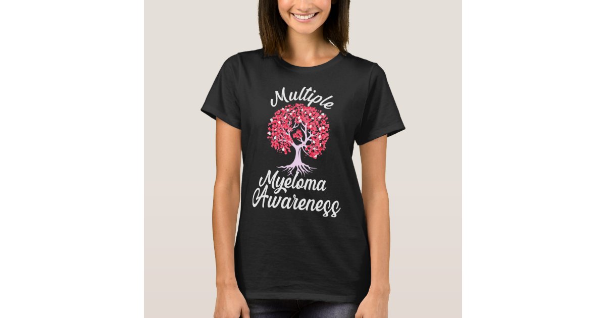 Multiple Myeloma Awareness Warrior Tree Hop T-Shirt | Zazzle