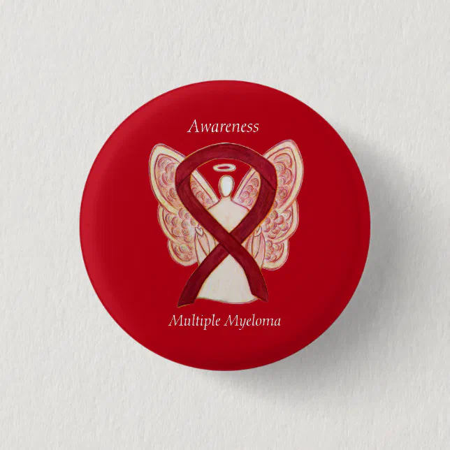 Multiple Myeloma Cancer Angel Awareness Ribbon Pin | Zazzle