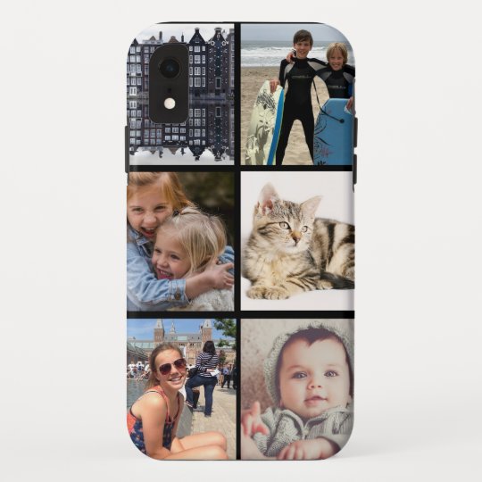multiple photo collage iPhone XR case | Zazzle.com
