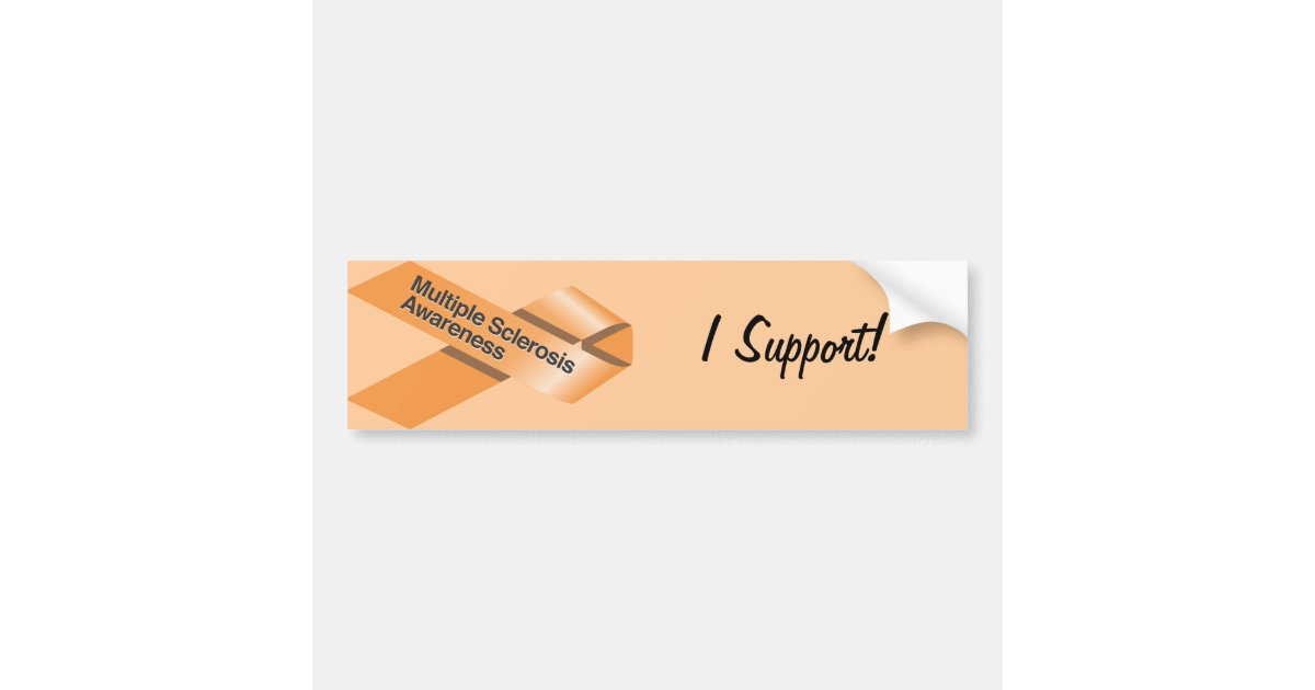 Multiple Sclerosis Awareness Bumper Sticker | Zazzle