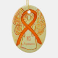 Multiple Sclerosis Awareness Ribbon Angel Ornament | Zazzle