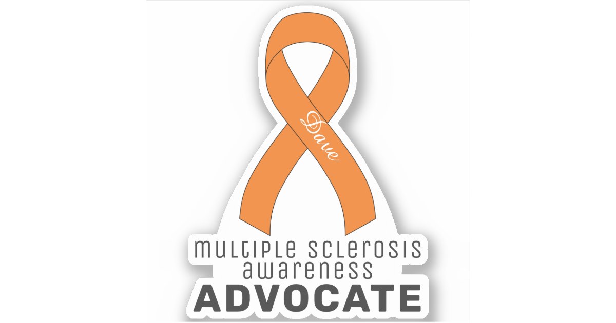 Multiple Sclerosis Awareness Vinyl Sticker | Zazzle
