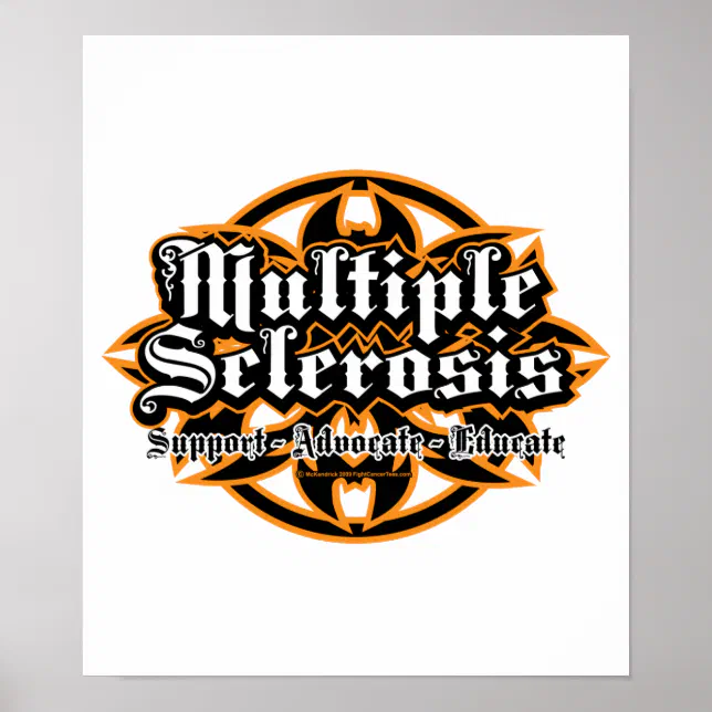 Multiple Sclerosis Tribal Poster | Zazzle