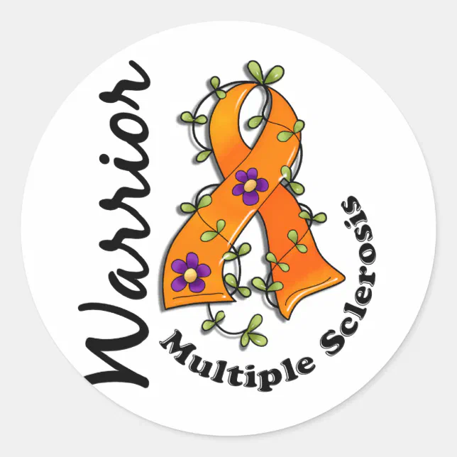 Multiple Sclerosis Warrior 15 Classic Round Sticker | Zazzle