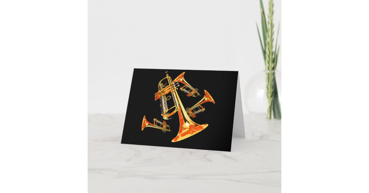 Multiple Trumpets Card | Zazzle