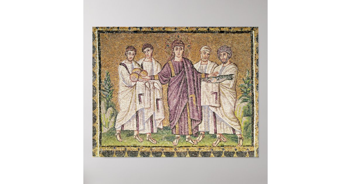 Multiplication of the Bread and Fishes Poster | Zazzle