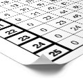 Multiplication Table 25 by 25 Poster | Zazzle
