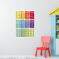Multiplication times table - rainbow poster print | Zazzle