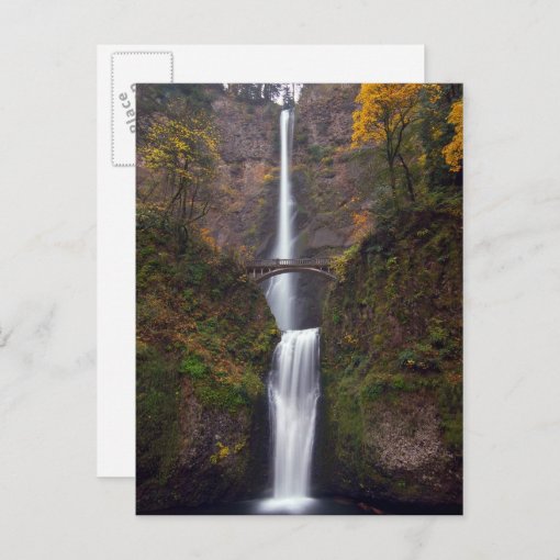 Multnomah Falls in late Autumn Postcard | Zazzle