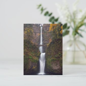 Multnomah Falls in late Autumn Postcard | Zazzle