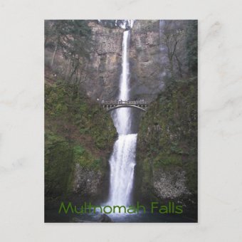 Multnomah Falls, Oregon Travel Photo Postcard | Zazzle