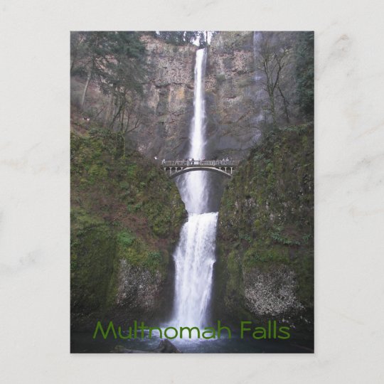 Multnomah Falls, Oregon Travel Photo Postcard | Zazzle.com