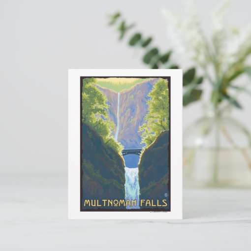 Multnomah Falls, OregonMaiden of the Falls Postcard | Zazzle