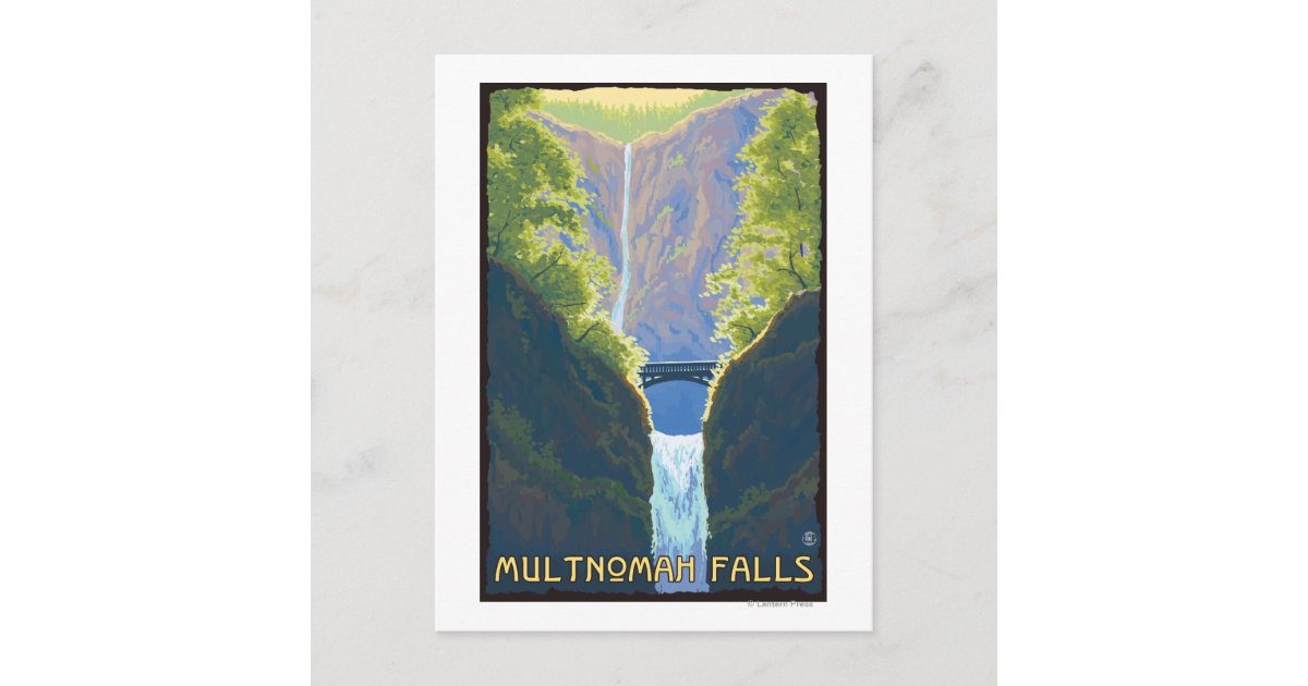 Multnomah Falls, OregonMaiden of the Falls Postcard | Zazzle