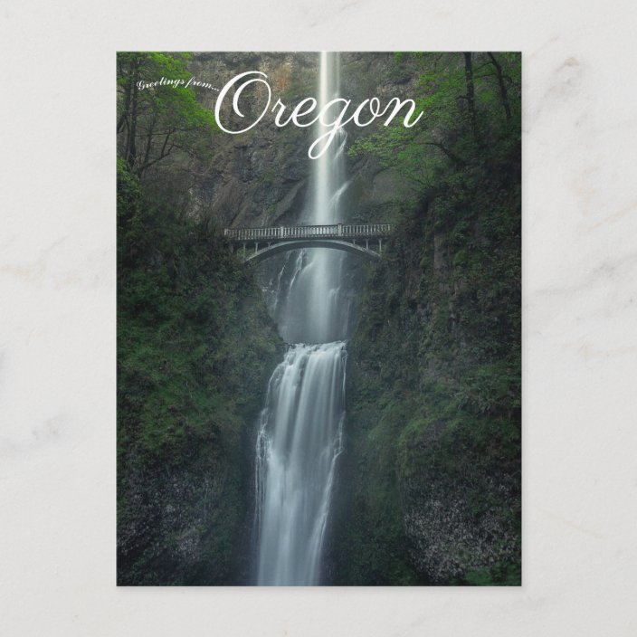 Multnomah Falls Portland Oregon Postcard | Zazzle.com