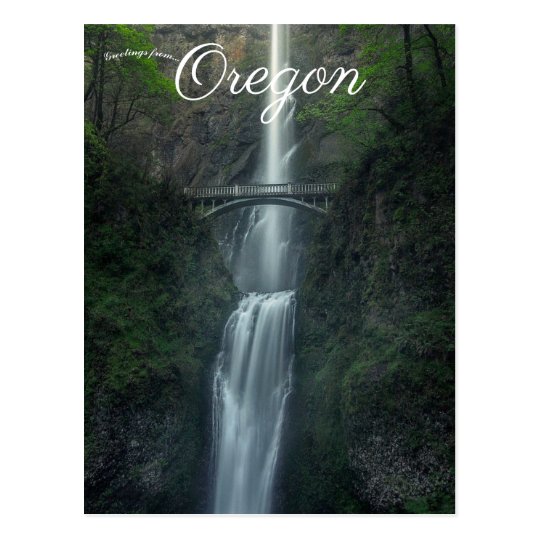 Multnomah Falls Portland Oregon Postcard | Zazzle.com