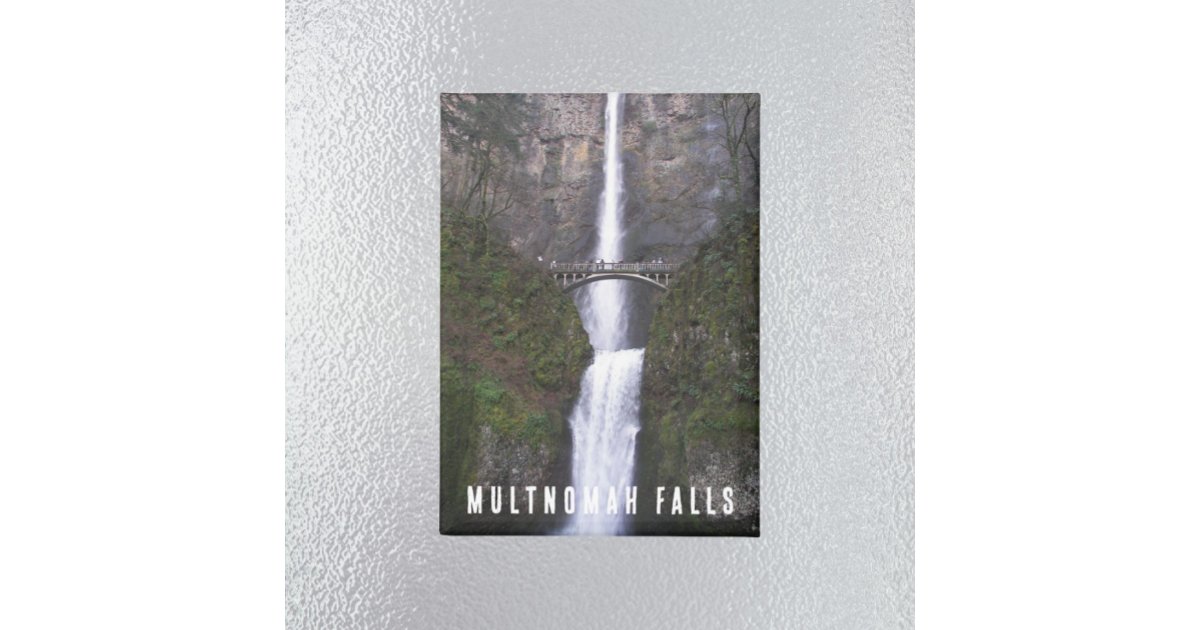 Multnomah, Falls Waterfall Landscape Magnet | Zazzle
