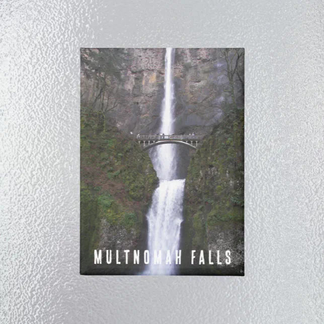 Multnomah, Falls Waterfall Landscape Magnet | Zazzle