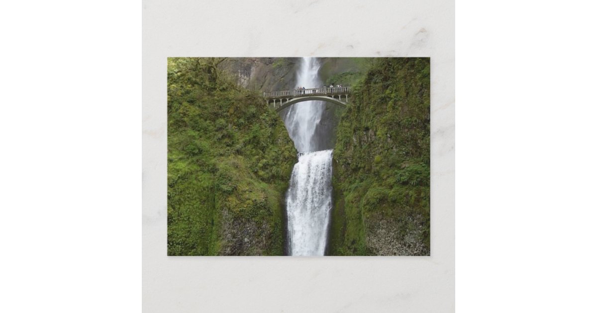 Multnomah Falls Waterfall Postcard | Zazzle