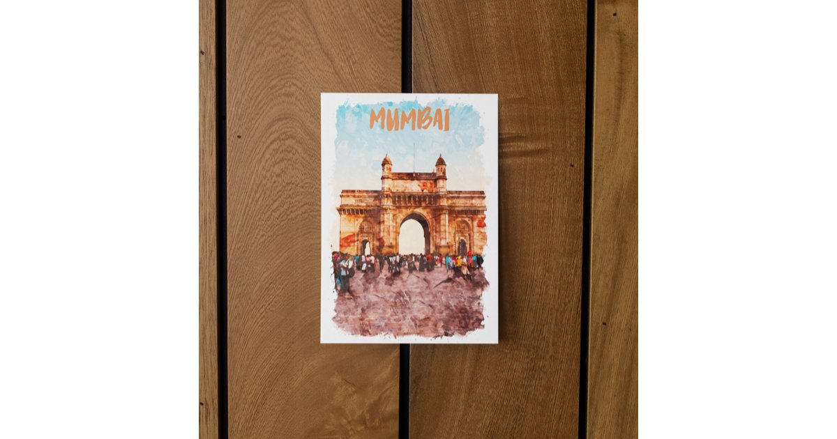 Mumbai Gateway of India Monument Postcard | Zazzle