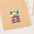 Mumbai India Gateway of India Illustration Travel Sticker | Zazzle