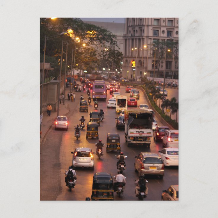 Mumbai Street Postcard | Zazzle