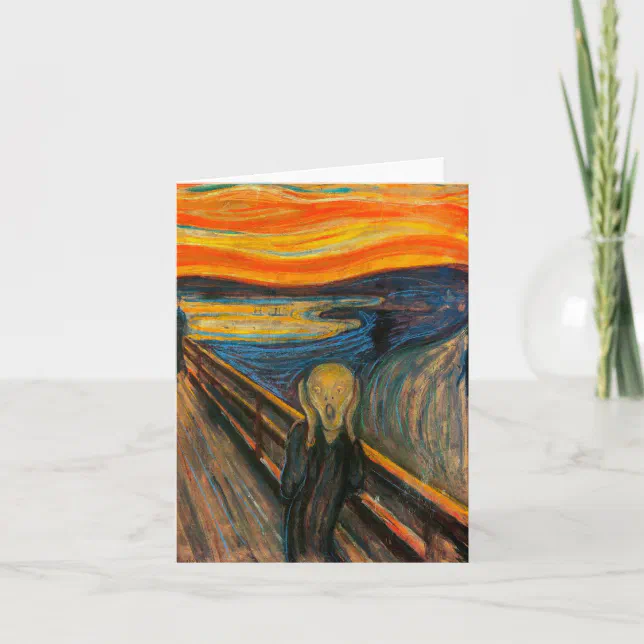 Munch The Scream Note Card | Zazzle