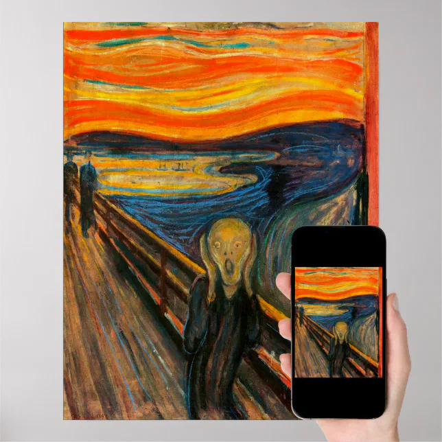 Munch The Scream Poster | Zazzle