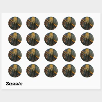 Munch The Scream Stickers | Zazzle