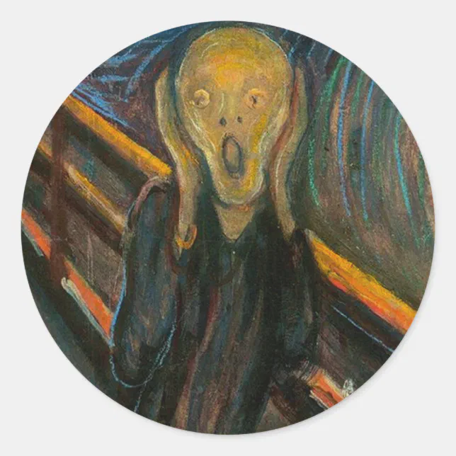 Munch The Scream Stickers | Zazzle